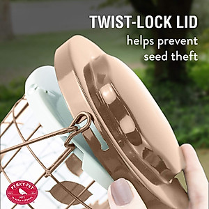 Perky-Pet 114B Squirrel Stumper Bird Feeder, Copper