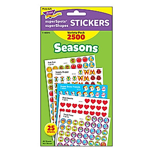 TREND enterprises, Inc. Seasons superSpots/superShapes VarPk, 2500 ct