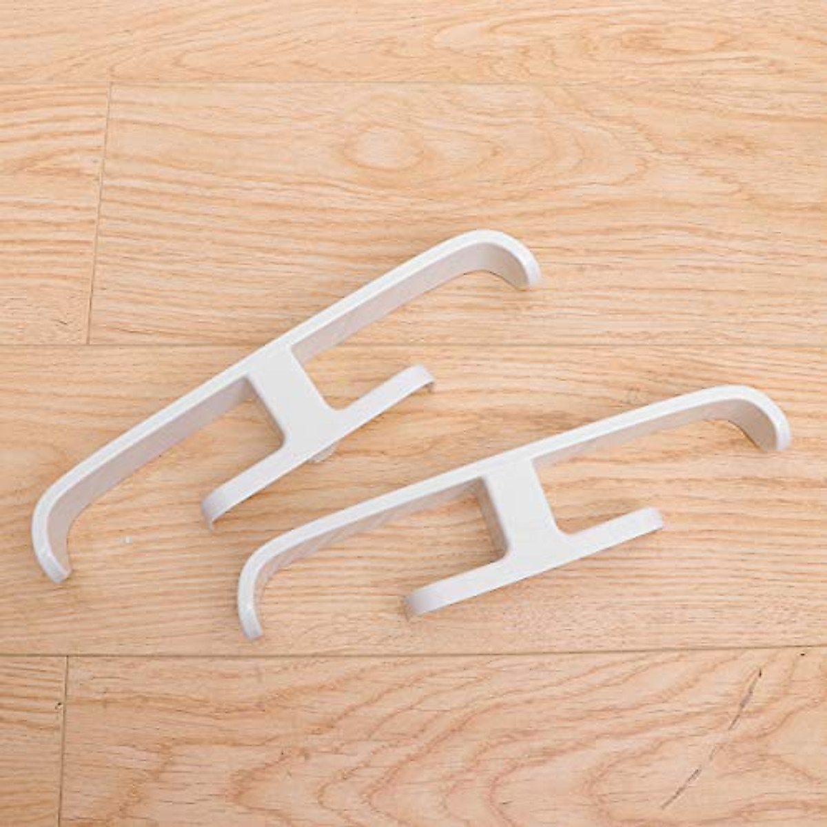 DOITOOL Shoe Rack, 5PCS Sticky Door Shoes Storage Rack Hanging Hangers Plastic Wall Mounted Slippers Holder Organizer for Bathroom Hallway (White)