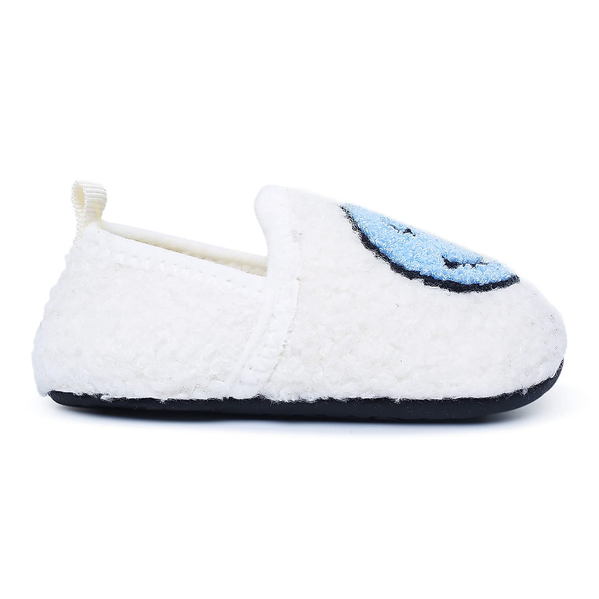 UCUHNB Slippers For Kids Indoor Smile Face Shoes Toddler Boys Girls House Slippers Lightweight Home Shoes Blue 6.5-7.5Toddler