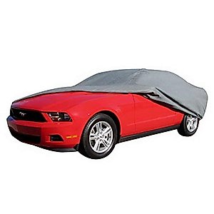 Rampage Universal Easyfit 4-Layer Polypropylene Car Cover with Lock, Cable & Storage Bag | Grey | 1306 | Fits 17' 1" - 19'6" Vehicles