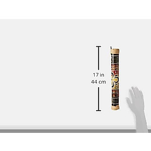 Meinl Percussion RS1BK-S 16" Small Bamboo Rain Stick with Sustaining Trickle Effect and Hand Painted Design