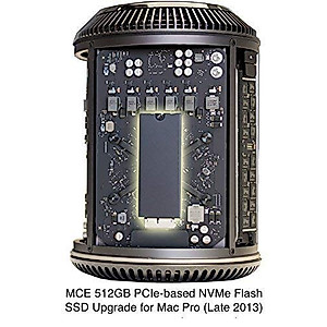 MCE Technologies 512GB SSD for Mac Pro (Late 2013): PCIe-Based 4 Lane (x4) NVMe SSD Flash Storage Upgrade - Requires macOS 10.13.x (High Sierra) or Later