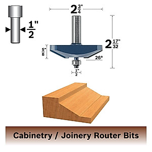 Bosch 85637MC 2-3/4 in. x 5/8 in. Carbide-Tipped Traditional Raised Panel Router Bit