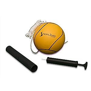 STERLING Sunnywood Sports Premium Tetherball Set for Outdoor Backyard with Ball, Rope and Pole 10-1/2' Height