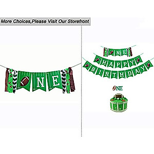 Football Happy Birthday Banner,Football Birthday Party Bunting Banner, Happy Birthday Sports Party Decorations