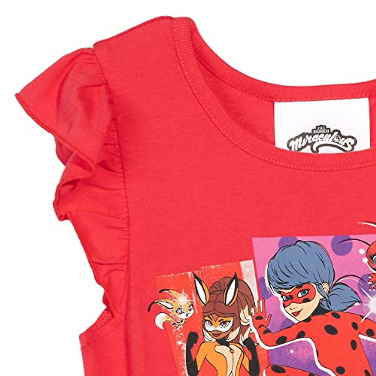 Miraculous Ladybug Rena Rouge Big Girls Tulle Dress Red 14-16