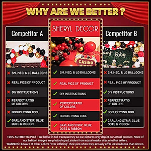 100 pc Red Black and Gold Balloon Garland Kit - Red Black and Gold Balloon Arch Kit - Red Black Gold Balloon Garland Kit - Red Black Gold Balloon Arch Kit