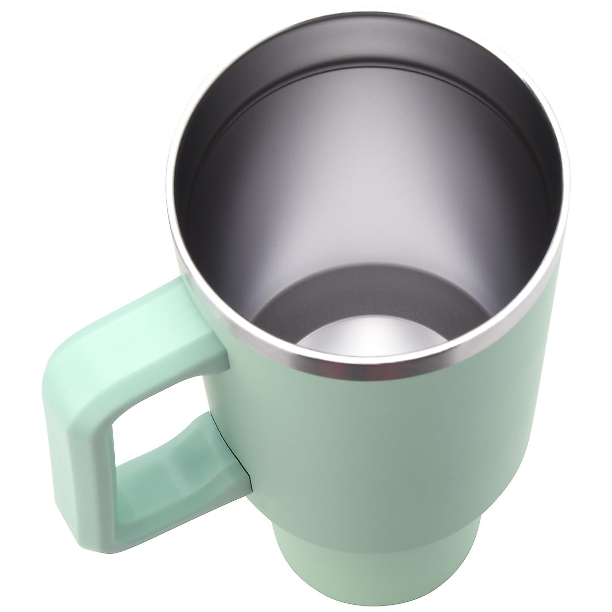 Hurley Tumbler Thermos - 40oz Double Wall Vacuum Insulated Travel Mug with Handle - BPA Free Stainless Steel Water Bottle - Leak Proof Hot and Cold Coffee Car Cup, Size 40 Ounces