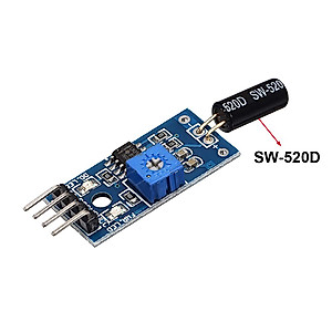 uxcell® Angle Sensor Module SW-520D Ball Switch Tilt Sensor Module for Arduino