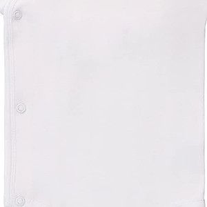 CozeeME Baby Boys 2 Pack Short Sleeve Side Snap Grow With Me Bodysuit 0-3 Months