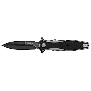 Kershaw Decimus Pocket Knife, 3.24" 8Cr13MoV Steel Spear Point Single Edge Blade, Assisted Opening