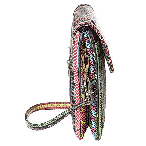 MINICAT Roomy Pockets Series Small Crossbody Bags Cell Phone Purse Wallet for Women(Upgraded National-Style)