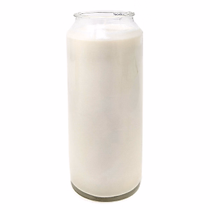 Hyoola 9 Day White Prayer Candle in Glass Jar- 3 Pack - Memory Candle for Religious, Memorial, Vigil and Emergency - 100% Vegetable Oil Wax