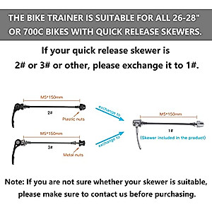 Unisky Bike Trainer Stand for Indoor Riding 6 Speed Stationary Bike Stand for Exercise Bicycle Resistance Trainers