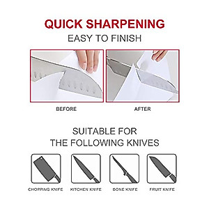 Knife Sharpeners, Mini Knife Sharpeners with Suction Base, Pocket Knife Sharpeners Suitable for Most Blade Types, knife sharpeners for kitchen knives, Gold