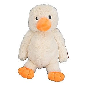 Zerodis Dog Plush Duckling Sounding Toy, Squeak Plush Duck Dog Toy Doggies Teething Puppy Chew Toy for Small Medium Dogs(L)