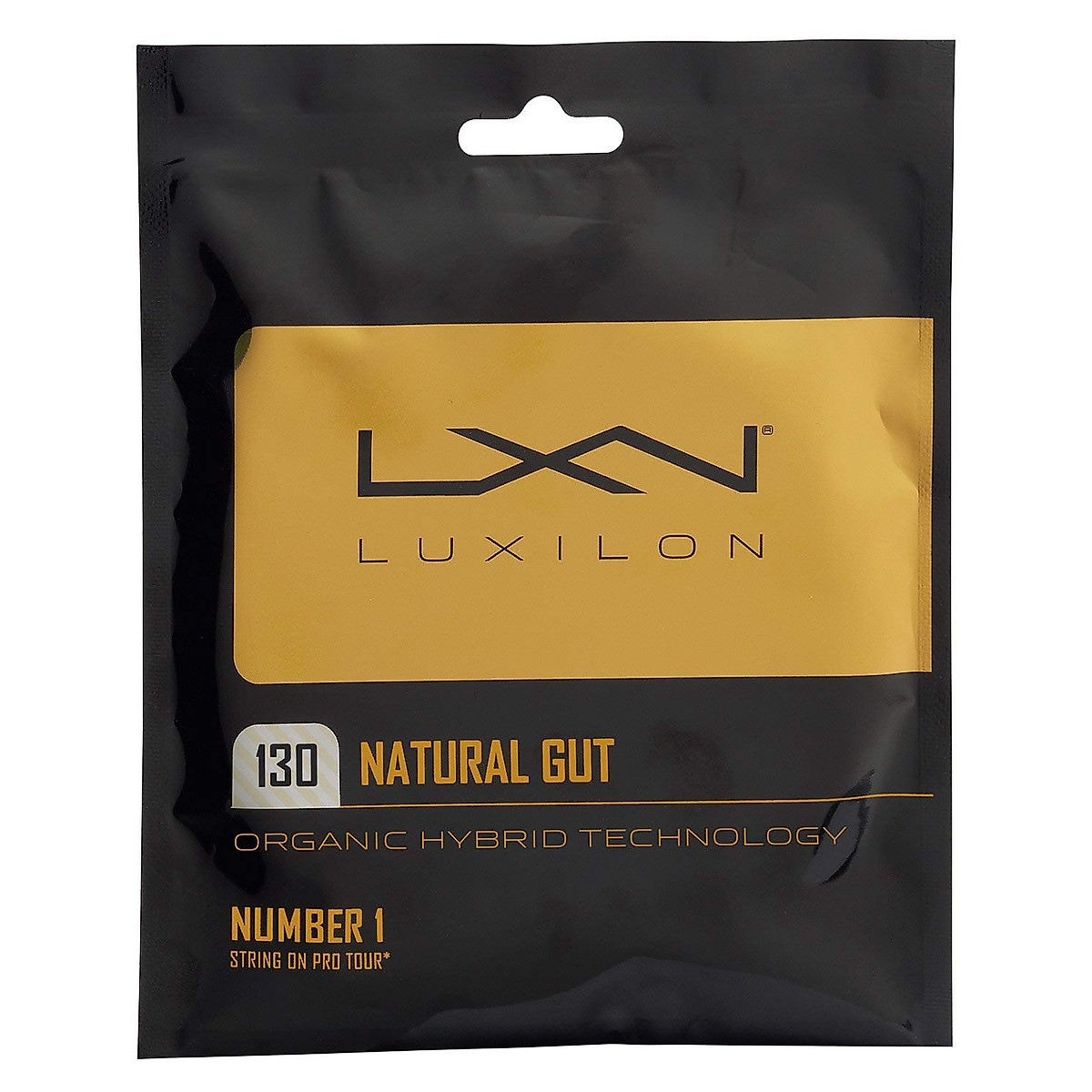 Luxilon Natural Gut 16 Gauge Tennis Racquet String Sets 2-Pack (2 Sets Per Order) - Best for Comfort and Control