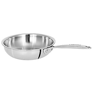 Cristel Castel'Pro Mini Frying Pan, 4" Diameter, 3-Ply Construction, Safe for All Hobs + Induction