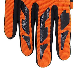 Gtopart 50g Kids Long Finger Cycling Gloves,Skateboard Gloves, Roller Skating Gloves (Blue, M)