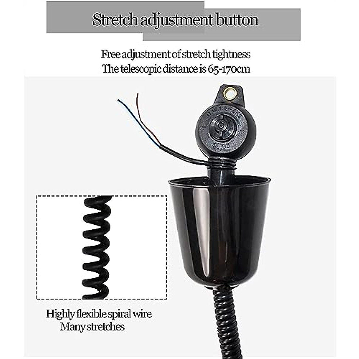 LINKANRUO 2 Pieces Professional Food Warmer, Commercial Buffet Heat Lamp, Catering Supplies, Keep Food Warm Equipment, Heat Pendant Light for Restaurant Home Cafeteria Use, Adjustable Height is 65-170