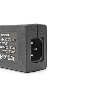 Desvorry Power Supply 12V 5A,AC100-240V to DC12V 60W Converter Adapter Driver Transformer, 5.5mm x 2.1mm Jack for Led Strips,LCD Monitors,CCTV Camera