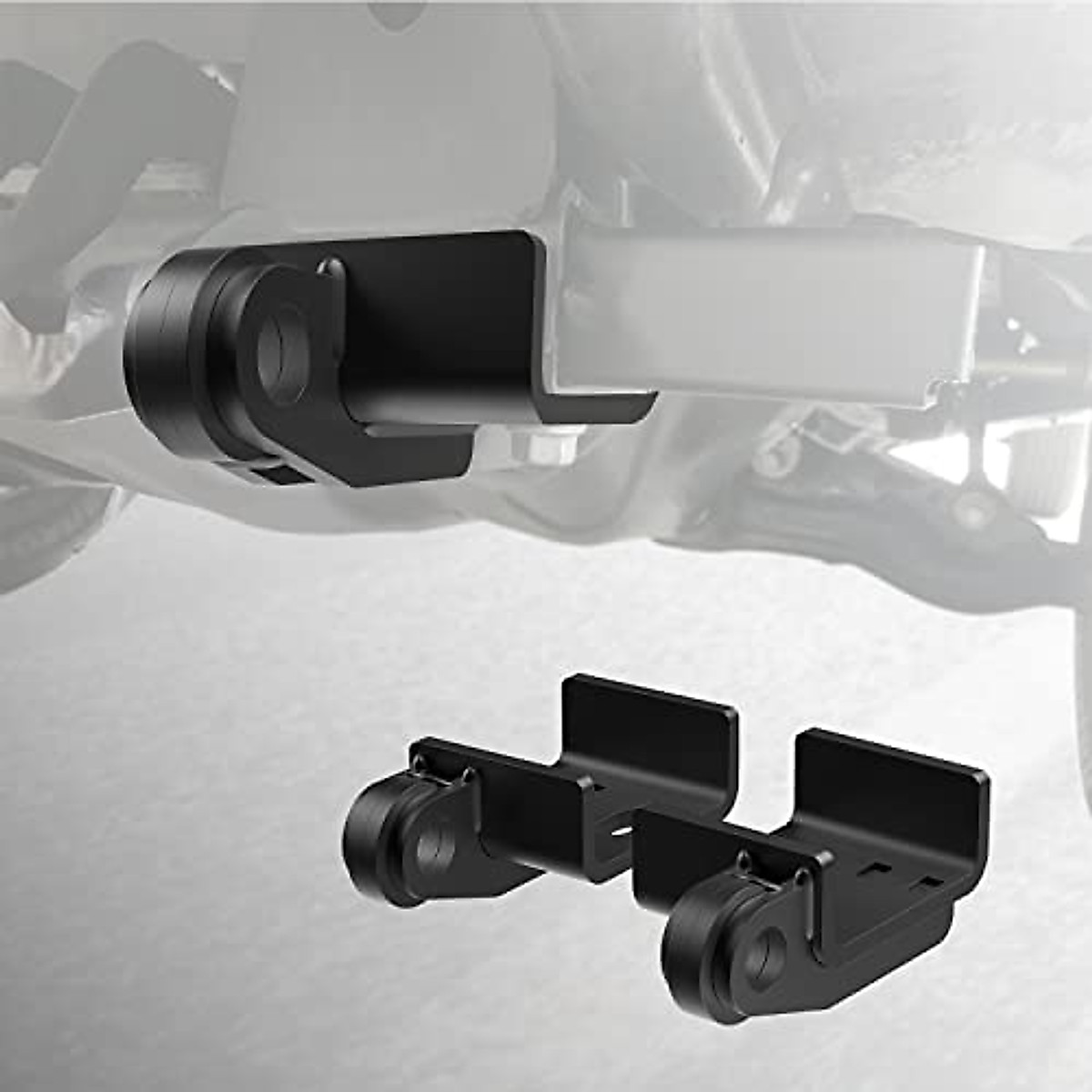 Front Tow Hook Mounting Bracket Compatible with Tacoma 2009-2023 D Ring Shackle Bracket, Demon Hook Bracket Replacement