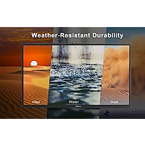SYLVOX 55 inch Outdoor TV, 2000 nits Full Sun Outdoor Smart TV, 4K UHD Outside Television IP55 Weatherproof, Auto Brightness, ATSC & NTSC Tuner, Support Bluetooth & 2.4G WiFi, for Outside, Backyard