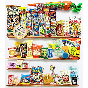 Samurai Kid Dagashi Set, Japanese Snack Assortment 36pc with Samurai Kid sticker