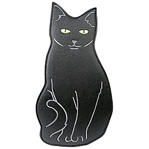 QiMing Cat Shoulder Purses,PU Lovely Pets CrossBody Bag for Girl Women(Black)