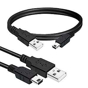 BRENDAZ Mini USB Cable 15ft., Durable USB Mini to USB Charging Cord & Data Transfer Compatible with GoPro HERO4 Hero 3+, Garmin GPS, TI-84 Plus, TI84 Calculator, Dash Cam, DSLR Camera, USB Mic.
