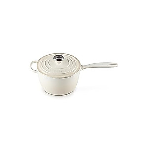 Le Creuset Enameled Cast Iron Signature Saucepan, 2.25 qt., Meringue