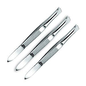 REFINE - Germany - Tweezers Slant Tip for Shaping Eyebrows and Tweezing Facial and Body Hair, 3 Count