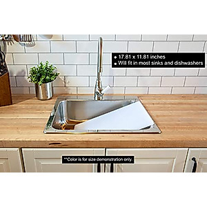 Restaurant Thick White Plastic Cutting Board 18x12 Large, 1 Inch Thick