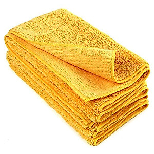 Buffalo Industries (65004) 20" x 20" Ultra Absorbent Non-Linthing Extra Plush Microfiber Cloth Detail Towels - Ideal for Drying and Detailing Large Surfaces - Machine Washable - Pack of 2