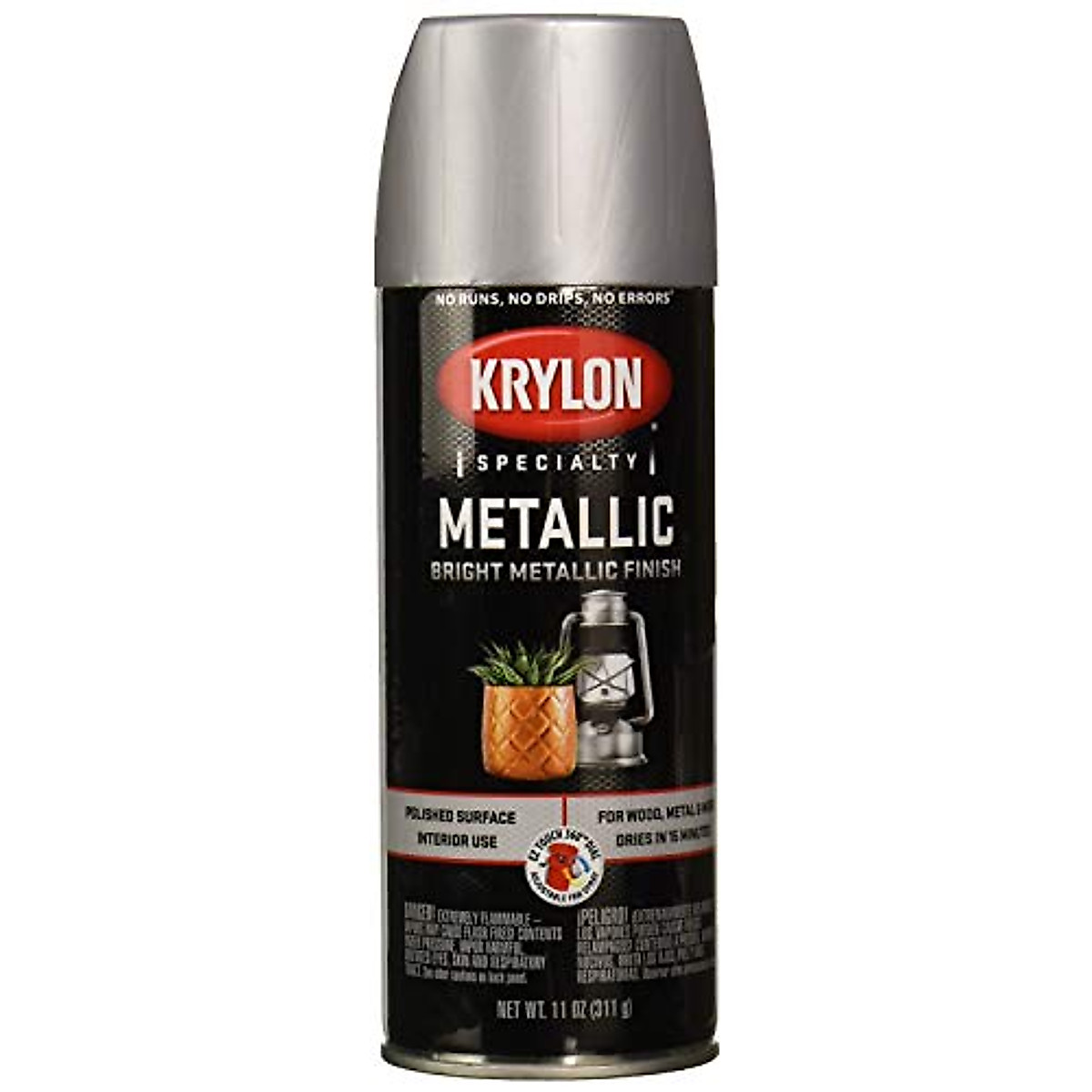 11 oz Krylon K01403777 General Purpose Metallic Dull Aluminum Spray Paint