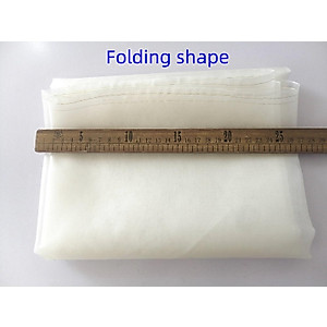 100cm*114cm 100% Silk Fabric Natural White Silk Organza Fabric Gauze Wedding Fashion Lining Material