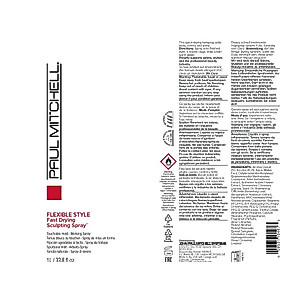 Paul Mitchell Fast Drying Sculpting Spray, Medium Hold, Touchable Finish, For All Hair Types, 33.8 Fl Oz