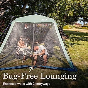 Coleman Skylodge Instant Setup Screened Canopy Tent, 10x10/15x13ft, Portable Screen Shelter for Bug-Free Lounging — Ideal for Picnics, Yards, Beaches, Parks, Camping & More