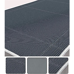 XZGDEN Lightweight Folding Sun Lounger Portable Metal Lounger Chairs Household Office Garden Patio Beach Camping Recliner-1-Bed+Suede-cottonpad (Color : 1, Size : Bed+Suede)