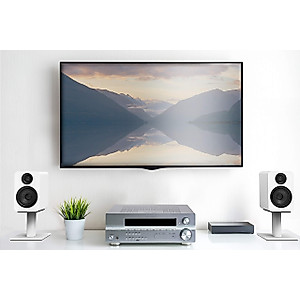 Kanto YU Passive 4" Passive Bookshelf Speakers with 1" Silk Dome Tweeter | External Amplifier Required | Pair | Matte White