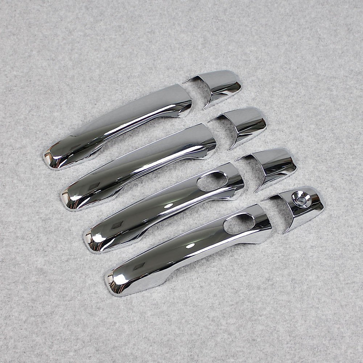 Fit for Ford Explorer 2015 2016 2017 2018 with Smart Keyhole Door Handle Cover Trim Trims Chrome