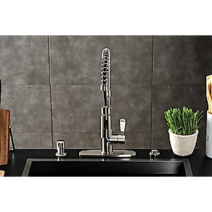 Kingston Brass LS8778DPL Paris Pre-Rinse Kitchen Faucet, Brushed Nickel