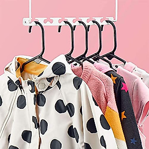 HOUSE DAY Kids Hangers 40 Pack, Premium Baby Hangers for Closet, Slim Plastic Hangers Cute Infant Hangers, Durable Kids Clothes Hanger Toddler Hangers, Childrens Hangers Baby Hangers for Nursery Black