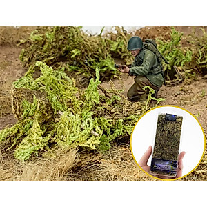 Warmtree Simulation Green Grass Artificial Moss Miniature Static Grass Model Grass Tufts Railway Artificial Grass for Train Landscape Railroad Scenery Sand Military Layout Model