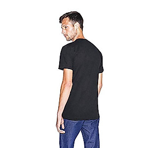 American Apparel Unisex Fine Jersey T-Shirt, Style G2001, 2-Pack, Black (2-Pack), Large