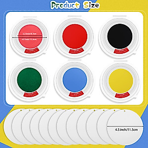 Outus Paw Print Kit with 6 Pieces Paw Print Ink Pads and 12 Pcs Cards, Inkless Baby Footprint and Handprint Kit with Clean Touch Ink Pads, Pet Dog Paw Print Kit Stamp Pad, Newborn Gift Baby Shower