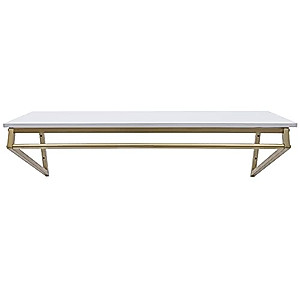 Clothes Rack with Top Shelf, Modern Simple Clothing Store Heavy Duty Metal and Wood Display Stand Wall-Mounted Garment Rack, Clothes Rail, Bathroom Hanging Towel Rack