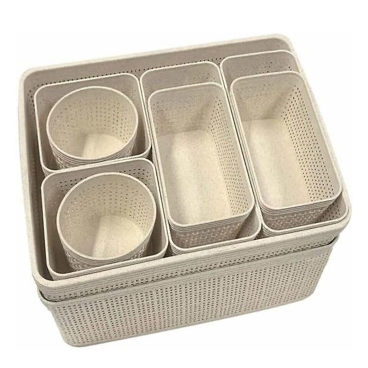 Generic mesa storage basket set
