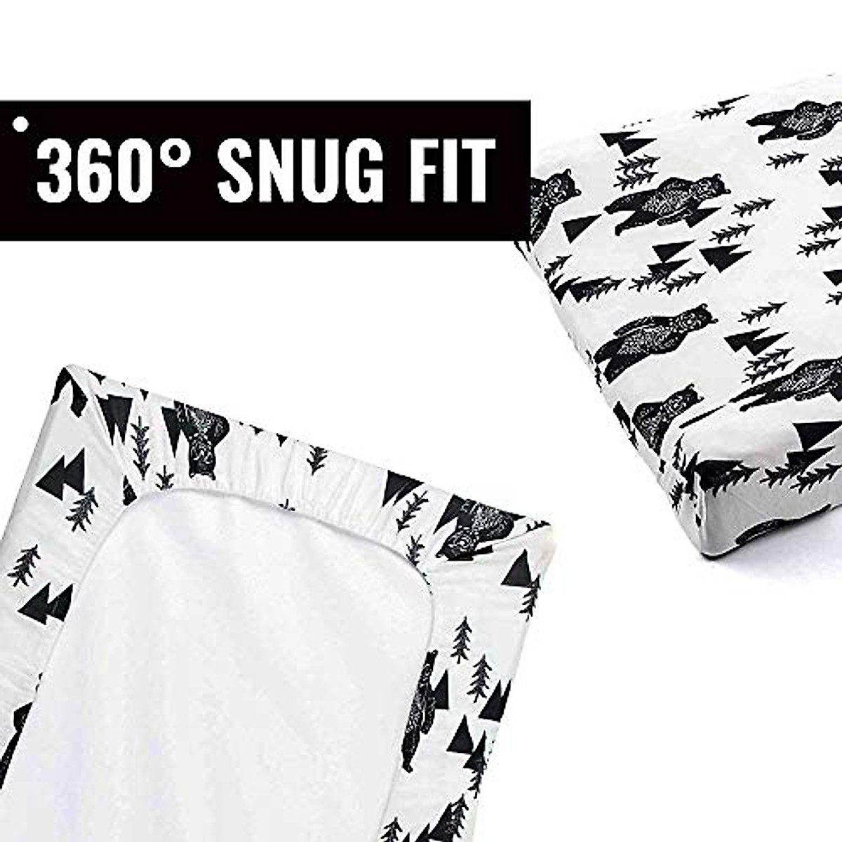 Changing Pad Cover Girl or Boy Bear Baby Changing Table Cover Baby Gift Changing Mat Baby Nursery (Bear)